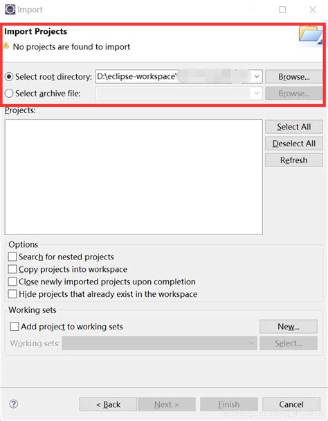 解决：eclipse导入“工作空间内”项目时没有找到可导入项目奇奇怪怪的笔记 Csdn专栏