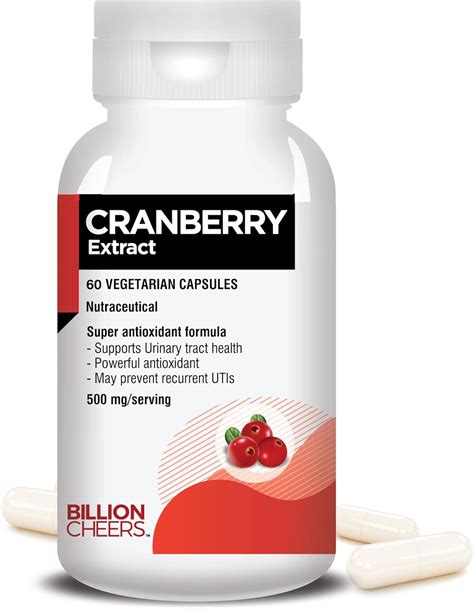 Billioncheers Cranberry Capsules For Urinary Tract Health Support