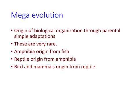Micro Evolutionmacro Evolution Or Mega Evolution Ppt Pptx