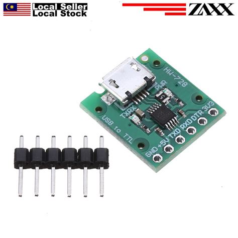 USB To TTL Serial Converter V V Micro USB Port For DIY Electronics Arduino ESP RPI FYP