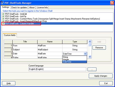 Column And Property Handlers