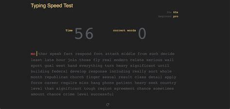 Typing Speed Application Devpost