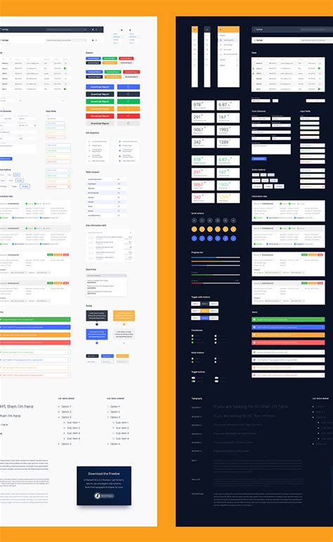 Freebie UI Elements Kit On Behance