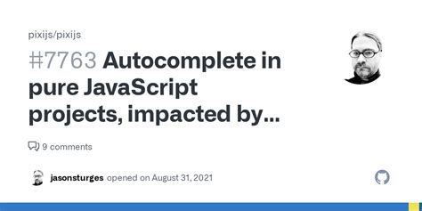 Autocomplete In Pure JavaScript Projects Impacted By Documentation