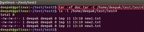 15 Tar Command Examples In Linux Cheat Sheet Golinuxcloud
