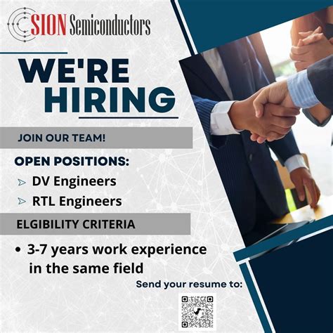 Hi Connection We Have Openings For Experience Rtl Engineers And Dv Mary Delna