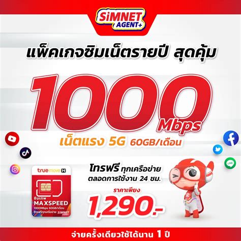 ซิมเทพ True Max Speed โทรฟรีทุกเครือข่าย ไม่เติมเงิน นาน 12 เดือน Sim Stark Thaipick