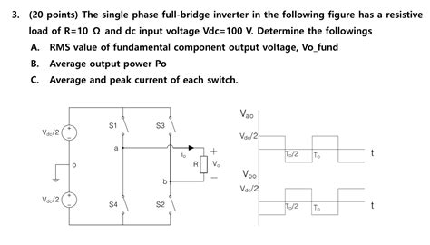 Solved The Single Phase Full Bridge Inverter In The