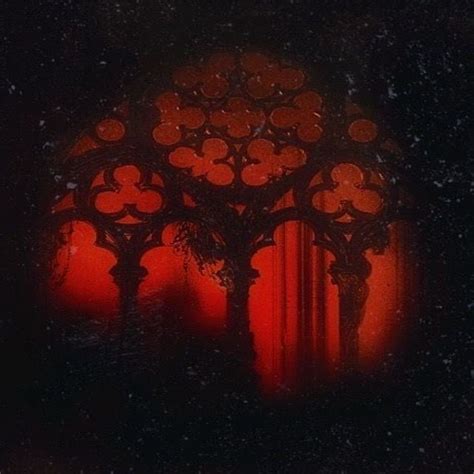 Gothic Window With Red Light Gothic Red Aesthetic Red Cathedral