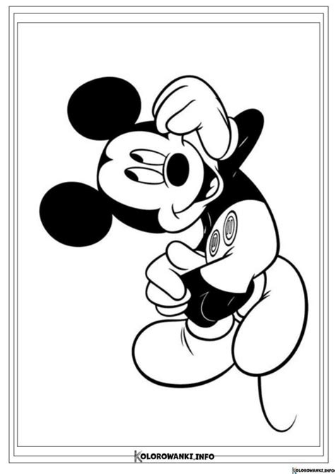 Myszka Miki Kolorowanka Kolorowanki Info