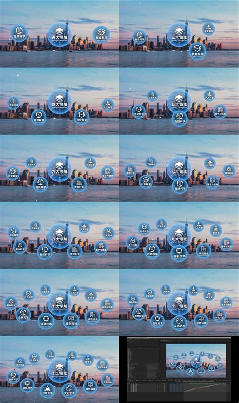 1 12大领域分类架构体系图 多领域分支 Ae模板下载