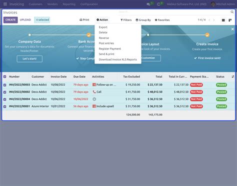 Odoo Invoice Xls Reports Webkul