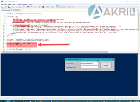 Créer Une Interface Graphique Wpf En Powershell Akrilnet Créer Une Interface Graphique Wpf En Powershell Akrilnet