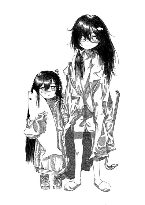 Tsukishima Shijima And Tsukishima Shijimas Sister Shimeji Simulation Drawn By Kilsturgeon