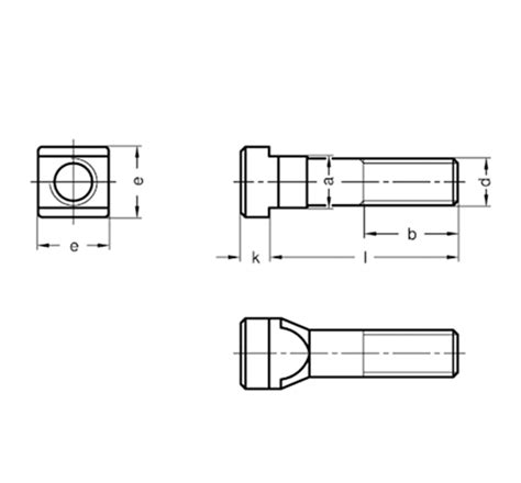 Болты для Т-образных пазов DIN 787