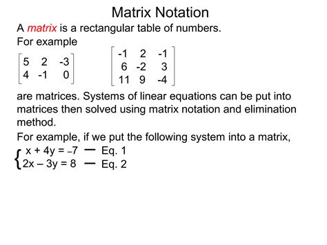 83 Matrix Notation Ppt Technology And Computing