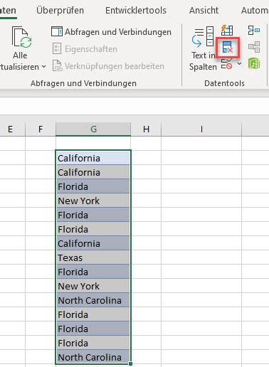 Datenüberprüfung Eindeutige Werte Keine Duplikate In Excel And Gs