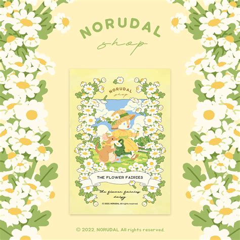 노루달상점 Postcard 꽃의요정 일러스트 엽서데이지 위시버킷