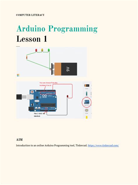 F2 Cl Tinkercad Arduino 1 Pdf Light Emitting Diode Arduino