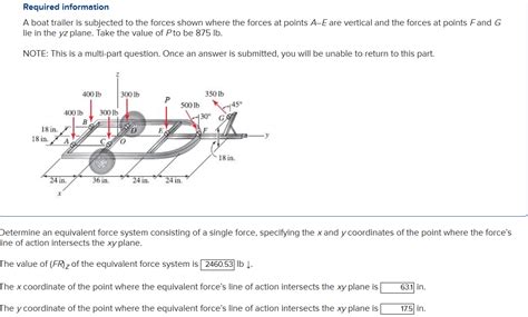 Solved Determine An equivalent Force System Consisting Of Solved Determine An equivalent Force System Consisting Of