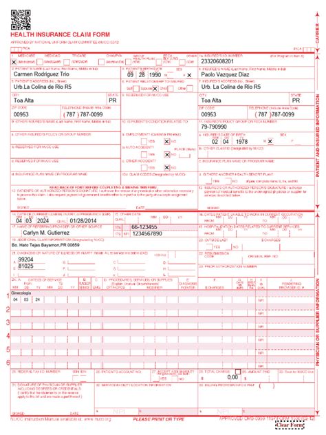 M3 Formulario Cms 1500 Pdf Medicare United States Medicaid