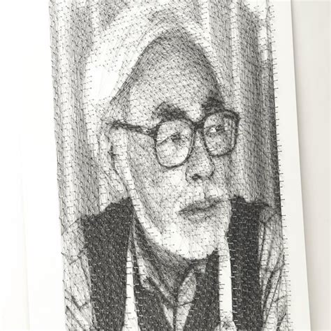 Showcasing New Photorealistic String Art Technique With A Portrait Of