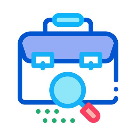Briefcase Bag Check Icon Vector Outline Illustration 17594441 Vector Art At Vecteezy