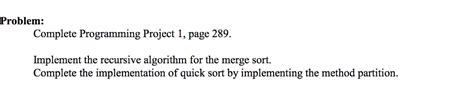 Solved Problem Complete Programming Project 1 Page 289