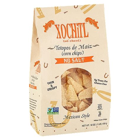 Xochitl No Salt Mexican Style White Corn Chips
