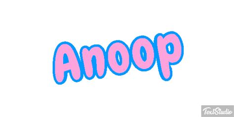 Anoop Name Animated  Logo Designs