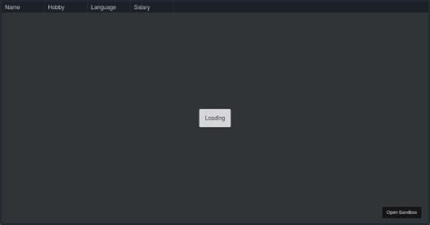 Cell Selection With Infinite Table Codesandbox