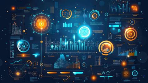 Big Data Analytics And Business Intelligence Concept With Graphical Icons Stock Image Image Of