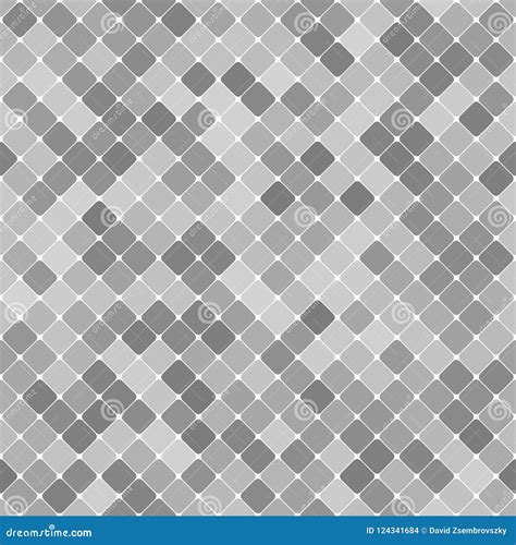 Grey Abstract Repeating Diagonal Square Pattern Background Design Stock Vector Illustration Of