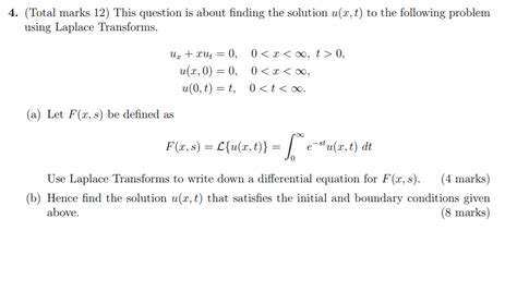Solved Total Marks This Question Is About Finding Chegg Com