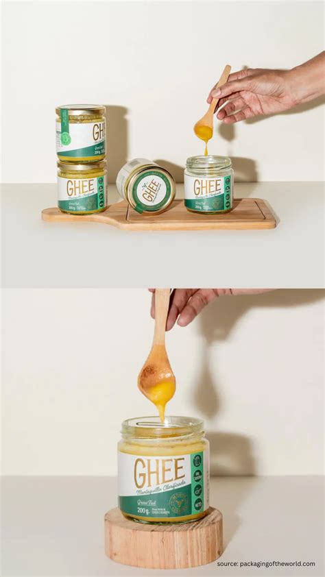 Ghee Ghee Dairy Products Packaging Design Jar Packaging