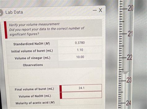 solved i need the last 3 final volume of buret ml volume