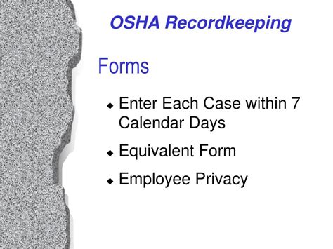 Ppt Osha Recordkeeping Powerpoint Presentation Free Download Id 508833