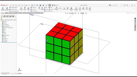 Rubiks Cube Design Solidworks Tutorial For Beginners Youtube