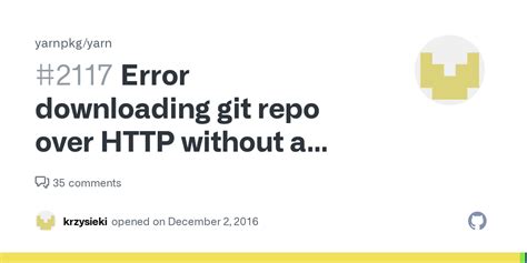 Error Downloading Git Repo Over Without A Commit Hash · Issue