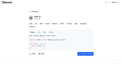 Hash Mynaui Made With Tailwindcss Shadcnui Radix Ui And Figma
