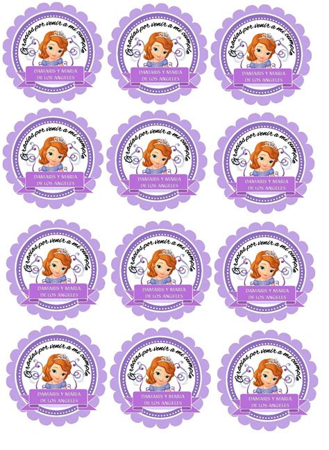 Sticker De La Princesita Sofía Decoracion Princesita Sofia