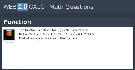 View Question Function