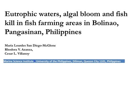 Ppt Eutrophication Powerpoint Presentation Free Download Id1867525