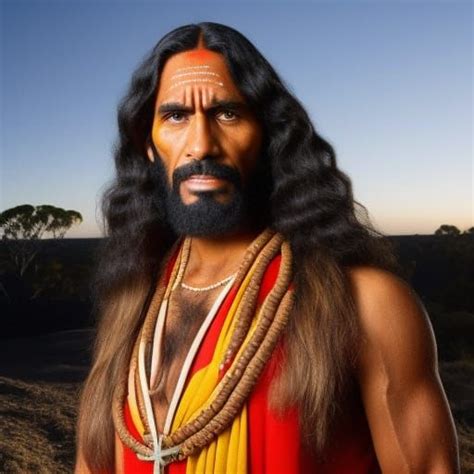Jesus Christ As An Australian Aboriginal Holy Man Ai Generated