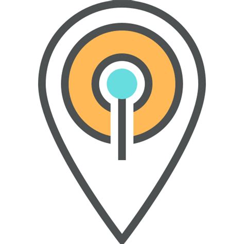 Destination Location Mapping Mark Marker Pin Place Wifi Icon