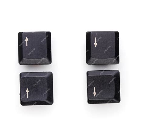 Premium Photo Keyboard Arrow Keys Isolated On White