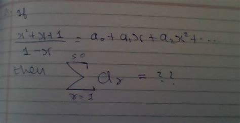 Sequences And Series A Sum Related To Binomial Theorem Mathematics
