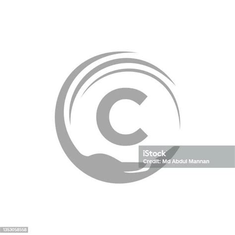 편지 C 초기 유니티 재단 인간 로고 기호에 자선 로고 템플릿 C 편지 템플릿유니티 팀 워크 로고 디자인 Charitable Foundation에 대한 스톡 벡터 아트 및