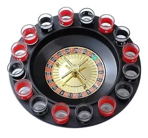 Jogo Roleta Drink Shot 16 Copos De Vidro Bebida Cassino Mercadolivre