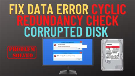 Fix Data Error Cyclic Redundancy Check Corrupted Disk